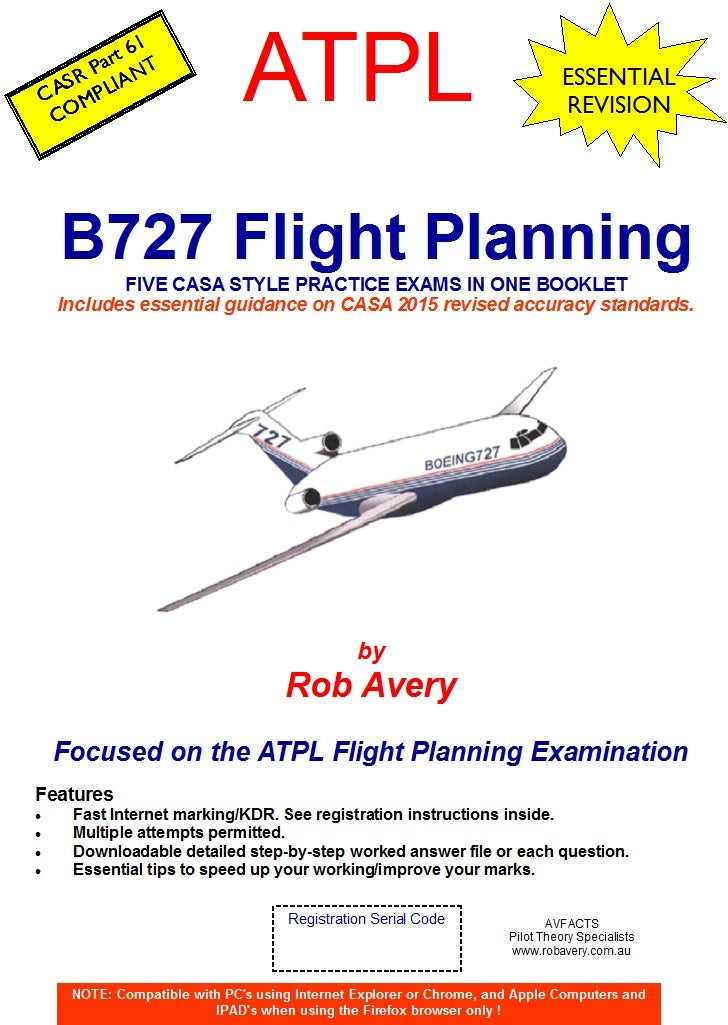 Avfacts by Rob Avery ATPL B727 Flight Planning Exams Book - AV3